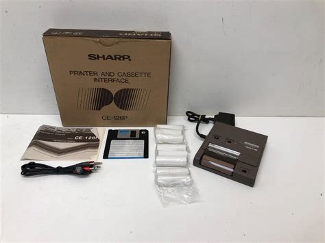 Sharp Ce 126p Printer And Cassette Interface