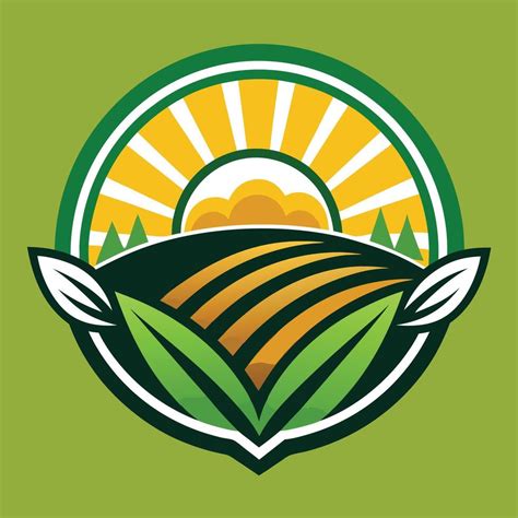 Farming Logo Illustration On Solid Background 47197250 Vector Art At