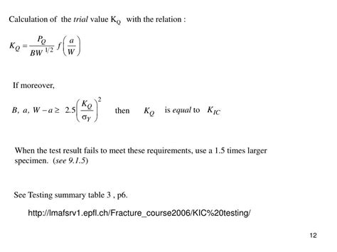 Ppt Experimental Determination Of Kic Powerpoint Presentation Free Download Id 5343163