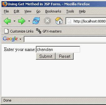 Get Method Of The Form In JSP