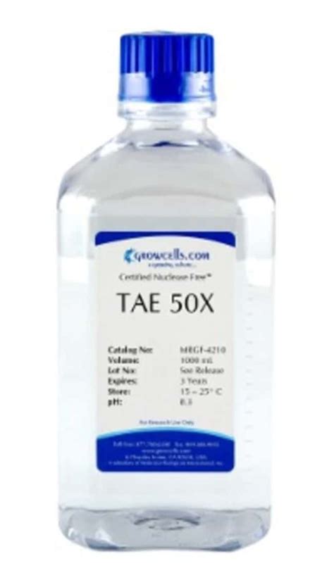 Growcells TAE BUFFER X L EA Quantity Each Of Fisher Scientific