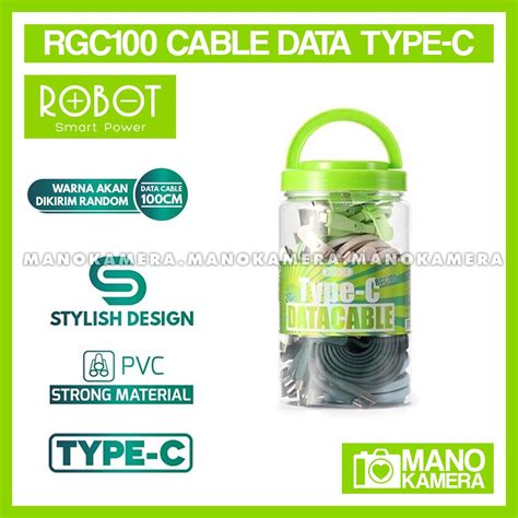 Jual Kabel Data Robot Rgc Android Ios Type C M Cm Data Cable Shopee Indonesia