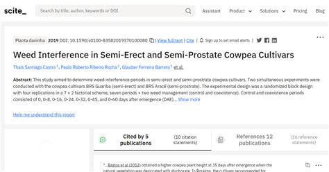 Weed Interference In Semi Erect And Semi Prostate Cowpea Cultivars