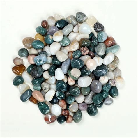 Semi Precious Tumbled Garden Mix Agates For Interior Dimensions 20