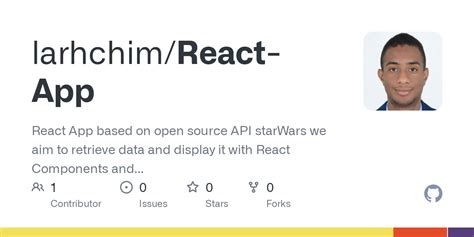 GitHub Larhchim React App React App Based On Open Source API