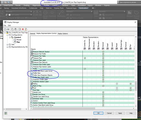 solved add crossing to profile view label not showing autodesk community