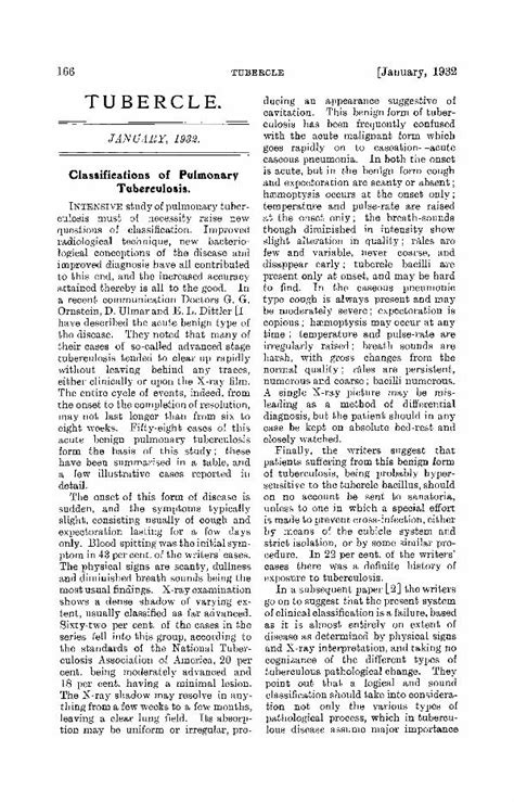 Pdf Classifications Of Pulmonary Tuberculosis Dokumen Tips