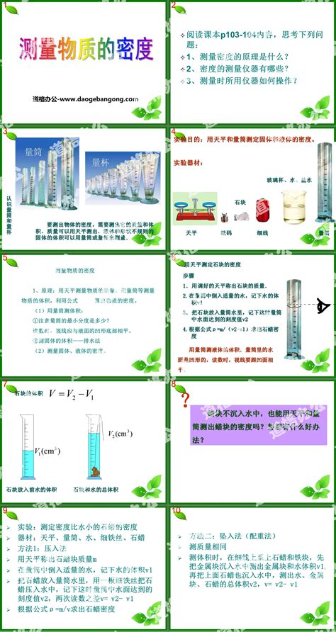 Measuring The Density Of Matter Mass And Density Ppt Courseware Lu Jiao Edition Eighth Grade