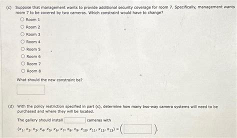solved a security firm proposed that two way cameras be