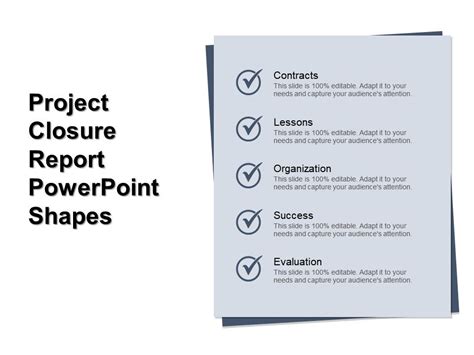 project closure report template ppt cardtemplate my id