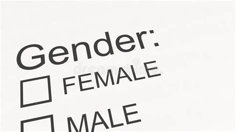 Survey Checkbox Gender Selection Female Conceptual 3d Animation Stock Footage Video Of