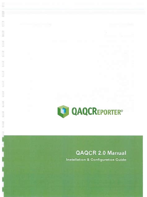 Qaqcreporter Manual Installation Configuration Guide User Tr Pdf