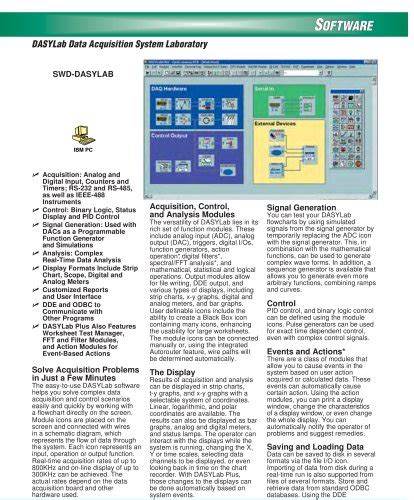 Dasylab Data Acquisition Software Swd Dasylab Omega Pdf Catalogs