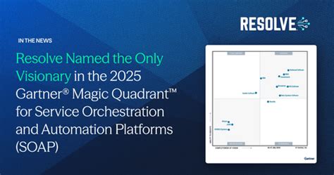 Resolve Named Only Visionary In The 2025 Gartner® Magic Quadrant™ For Service Orchestration And