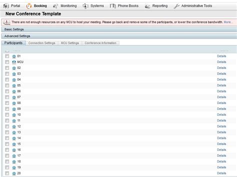 TMS Conference Template Problem Cisco Community