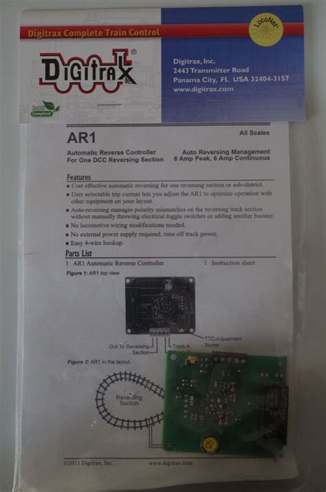 Digitrax Ar1 Automatic Reverse Controller Hobbies R Fun