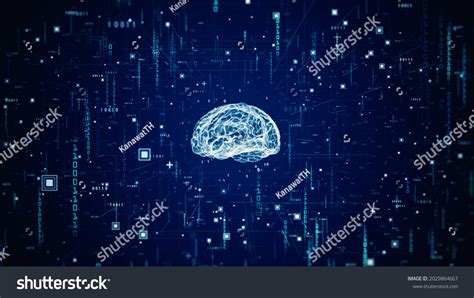 인공지능 Ai의 뇌미래 기술 개념 시각화빅 스톡 일러스트 2029864667 Shutterstock