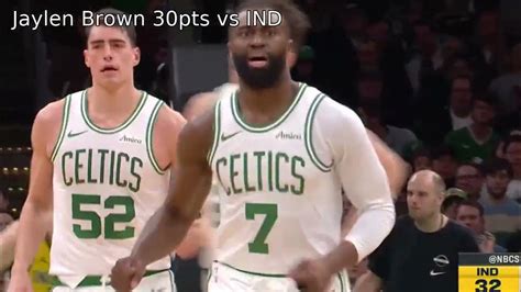 Jaylen Brown Highlights 30pts Vs Ind January 22 2026 Youtube