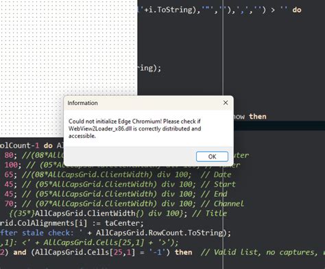 Error On Initial Change From Code To Design In Beta 2 6 On Windows 11 TMS WEB Core TMS