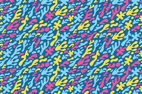 Abstract Flat Blob Seamless Pattern Back Graphic By Alaikazizi