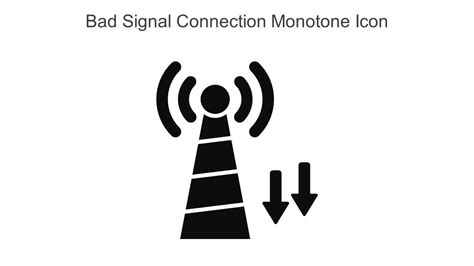 Bad Signal Connection Monotone Icon In Powerpoint Pptx Png And Editable Eps Format PPT Presentation