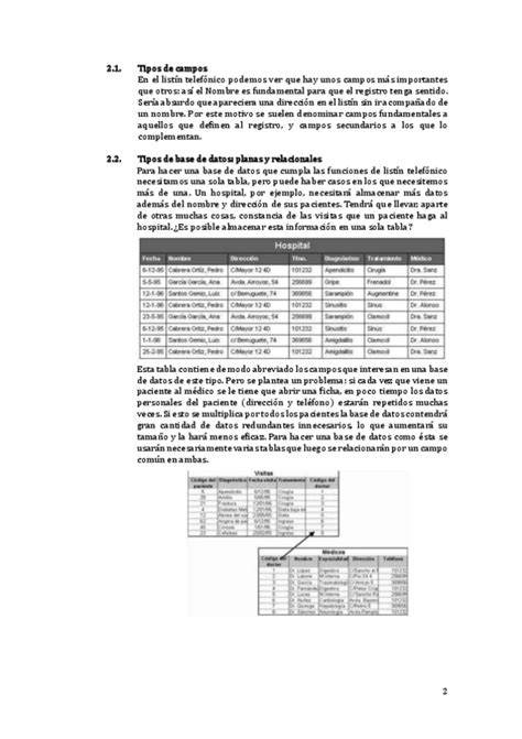 Apuntes De Bases De Datos Access