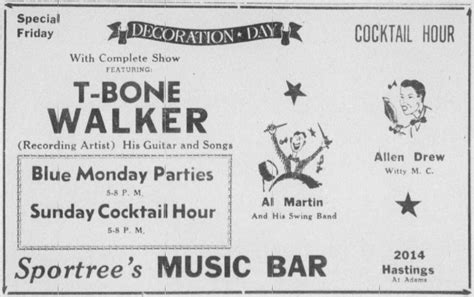 T Bone Walker The Concert Database