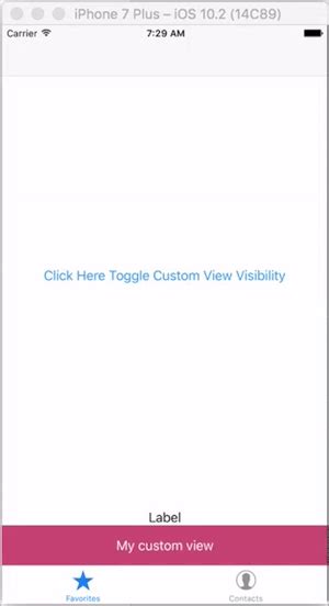 Ios View On Top Of Uitabbar Stack Overflow
