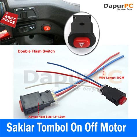 Jual Saklar Tombol Switch Universal Motor Lampu On Off Lain Lain Shopee Indonesia