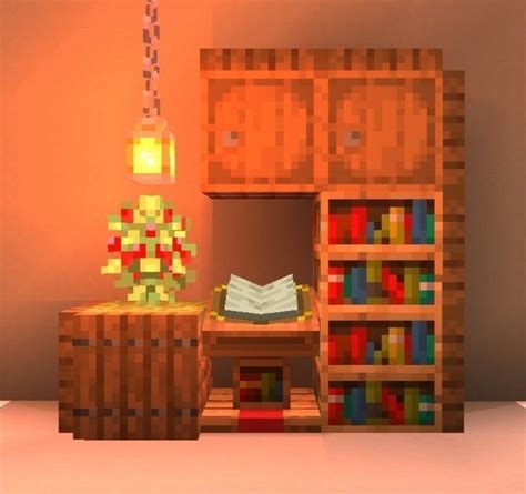 Книжные полки в майнкрафте Minecraft Room Minecraft House Designs Minecraft Interior Design