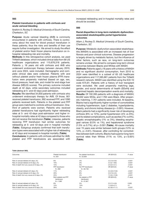 Pdf 565 Platelet Transfusion In Patients With Cirrhosis And Acute Variceal Bleeding