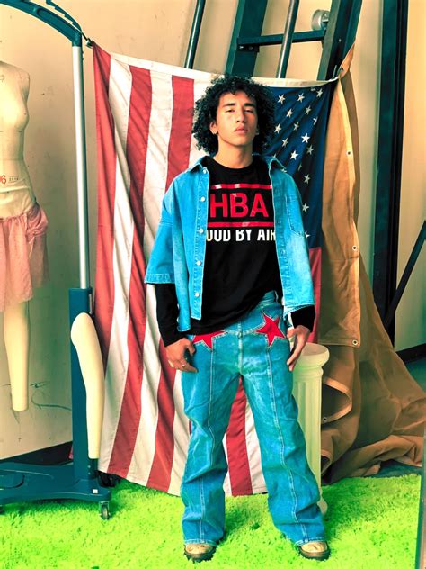 Look 3 Hoodbyair Archive Capsule 23 Model Malachi Stylist Donnovan