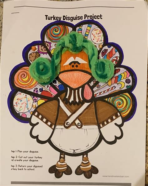 Disguise Turkey Project Patty Printable