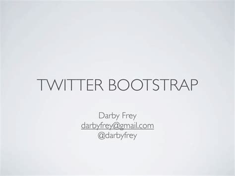 twitter bootstrap ppt