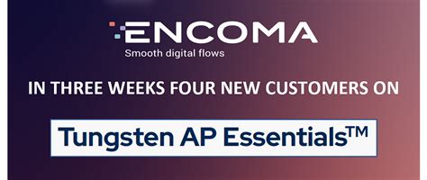 Tungsten Ap Essentials Are Up And Running At Four New Danish Companies In Only Three Weeks