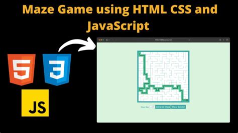 Maze Game Using Html Css Javascript With Source Code Codewithcurious