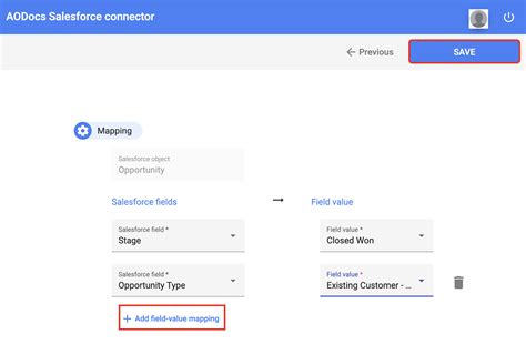 create rules with the aodocs salesforce connector aodocs knowledge base
