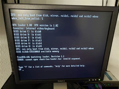 SOLVED Upgraded FreeBSD ZFS Boot Loader Error