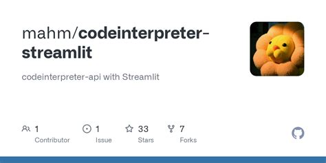 Github Mahmcodeinterpreter Streamlit Codeinterpreter Api With Streamlit