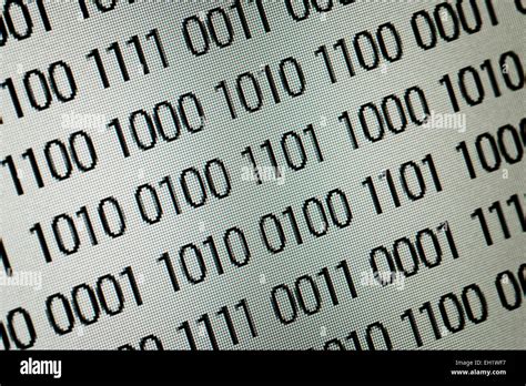 Binary Code Conceptual Hi Res Stock Photography And Images Alamy