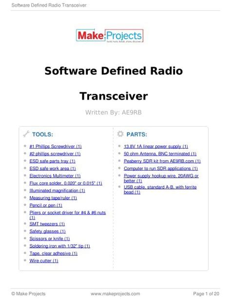 software defined radio transceiver