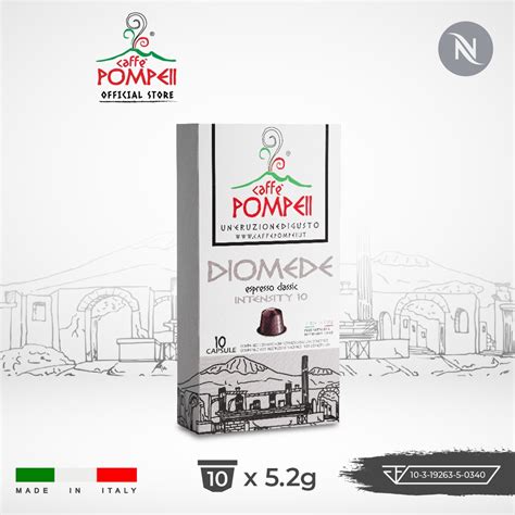 Caffe Pompeii Diomede Espresso Classic Nespresso Capsule X10 กาแฟแคปซูล
