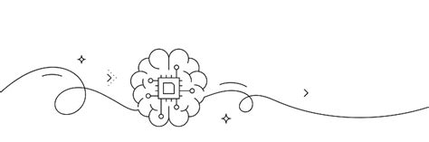 인공 지능 아이콘의 연속 선화입니다 손으로 그린 상징 벡터 일러스트 레이 션 0명에 대한 스톡 벡터 아트 및 기타 이미지 0명 가상현실 개념 Istock
