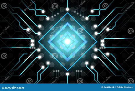 Abstract Circuit Board Background Stock Vector Illustration Of Connect Digital 76592434