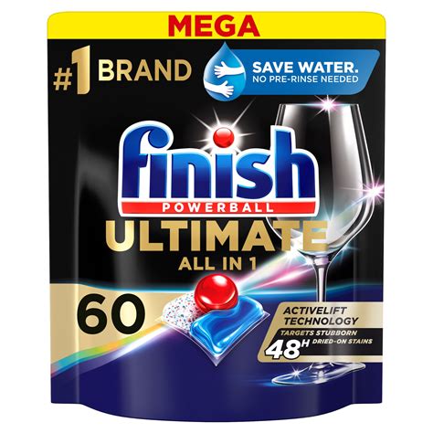 Таблетки за съдомиялна машина Finish Ultimate Активираща технология 60 броя Emag Bg