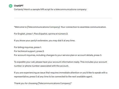 How To Generate Ivr Phone Scripts Using Chatgpt