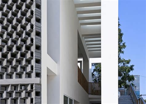 Hollow Concrete Blocks Add Texture To Student Shower Block In Shanghai