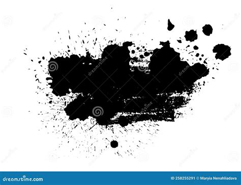 Purple Blob Object On White Background Vector Illustration Stock
