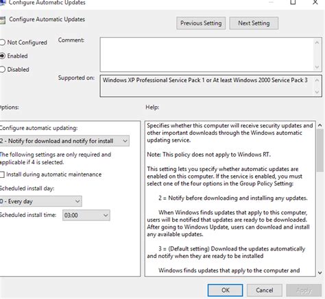 Enable Or Disable Windows Update Automatic Updates In Windows 10 Page
