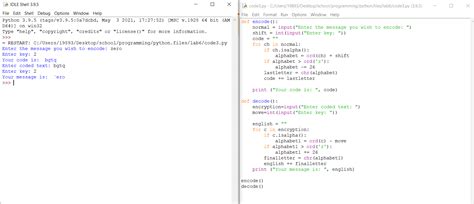 Solved I Need To Write A Python Program To Code And Decode Chegg